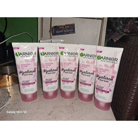 Jual Garnier Sakura Glow Glowing Face Wash 100 Ml Shopee Indonesia