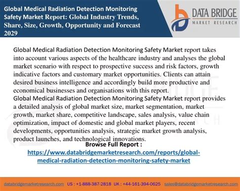 Ppt Medical Radiation Detection Monitoring Safety Market Report