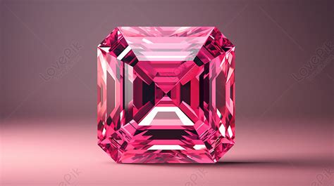 빛나는 사각형 모양의 핑크 토르말린 보석의 3d 렌더링 다이아몬드 배경 사각 배경 나는 배경 이미지 Hd 다이아몬드 사각 나는 배경 사진 무료 다운로드 Lovepik