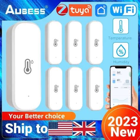 Tuya Zigbee Wifi Temperature Humidity Sensor Thermometer Hygrometer Smart Home £7 19 Picclick Uk