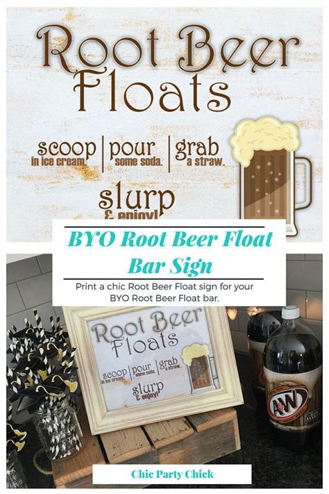 Root Beer Float Bar Sign Build Your Own Bar Printable Sign Instant