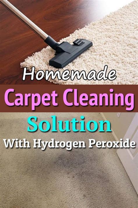 Make This Homemade Carpet Cleaning Solution With Hydrogen Peroxide To