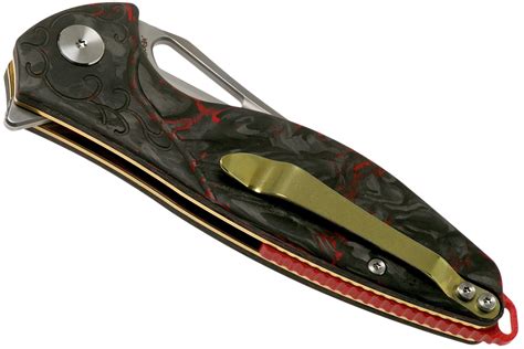 Rike Knife Hummingbird Plus Carbon Fibre Red Pocket Knife