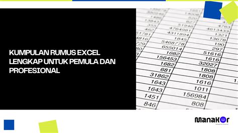 Kumpulan Rumus Excel Lengkap Untuk Pemula Dan Profesional Manajemen