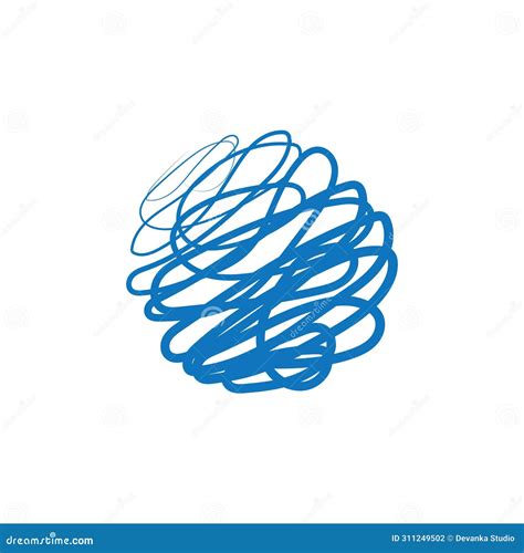 Scrible Line Art Hand Draw Stock Illustration Illustration Of Speech