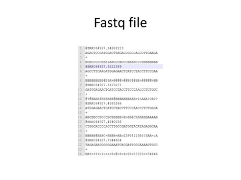 Ppt Ngs Data Format And General Quality Control Powerpoint