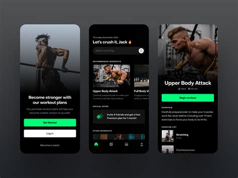 Workout Plans App UI By Michael Filipiuk For Fireart Studio On Dribbble