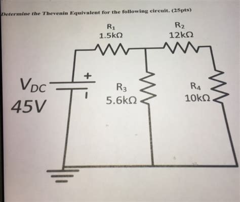 Solved Determine The Thevenin Equivalent For The Followin
