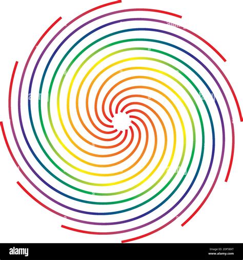 Colorful Circle Blend Rainbow Icon Abstract Stock Vector Image And Art