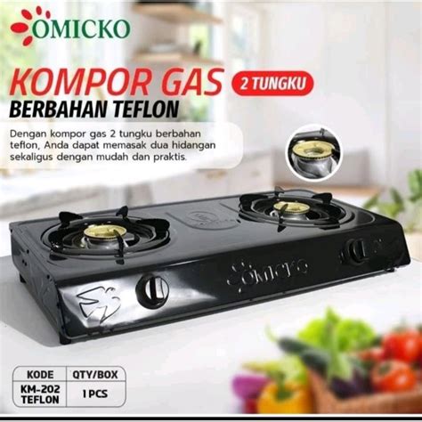 Jual Kompor Gas Omicko Tungku Teflon Shopee Indonesia