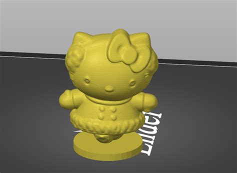 Archivo Stl Hello Kitty Patinando 👋 ・plan De Impresión En 3d Para