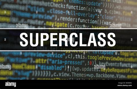 Superclass With Abstract Technology Binary Code Backgrounddigital
