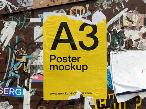 Torn Ripped Poster Mockup Set Free Psd Templates