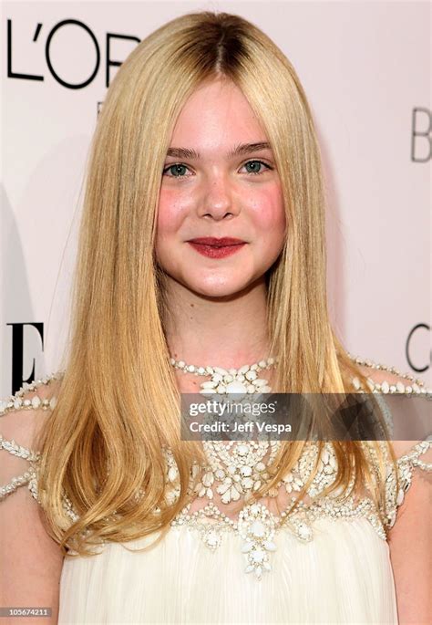 Actress Elle Fanning Arrives At Elles 17th Annual Women In Hollywood