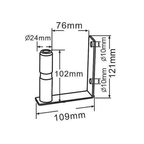 Flashing Light Support With L Shaped Flange