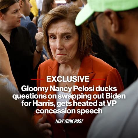 New York Post Exclusive A Glum Looking Nancypelosi Avoided The Post