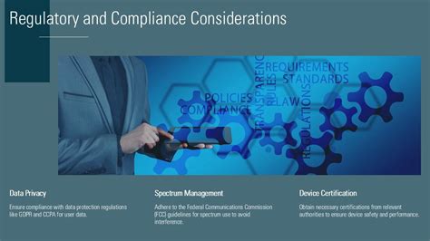 Regulatory And Compliance Considerations Terrestrial Wireless Sensor Networks Ppt Slides St Ai