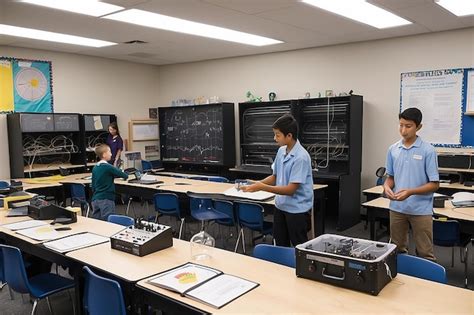 Premium Photo Showcase A Physics Lab With Babes Experimenting With Sound Waves And Frequencies