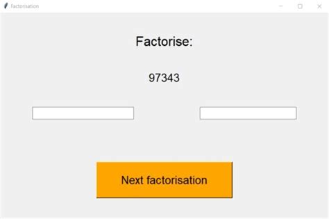 Example Of The Factorization Task Download Scientific Diagram