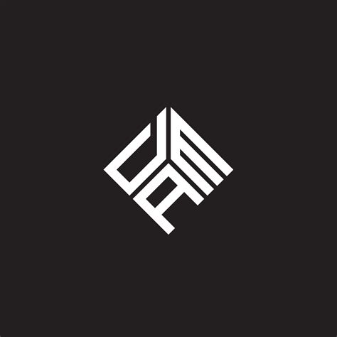 Dam Letter Logo Design On Black Background Dam Creative Initials