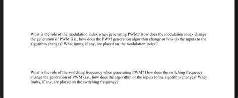 solved what is the role of the modulation index when