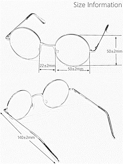 1pc Unisex Retro Round Metal Fashion Glasses Classic Vintage