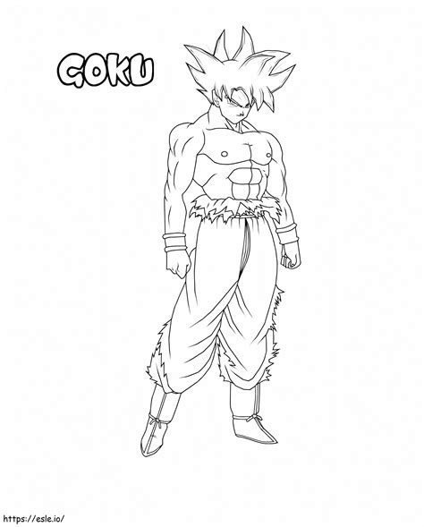 Dibujos De Dragon Ball Goku Ultra Instinto Para Colorear Para Colorear
