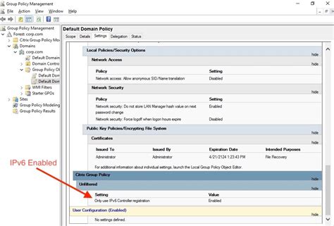 Cvad 2402ltsr Pure Ipv6 Server Environment Vda Registration Fails No Ip Unknown Ip Xenapp