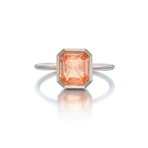 Padparadscha Sapphire Ring The Gem Drop April Jewelry Sothebys