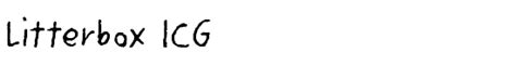 Litterbox Icg Font