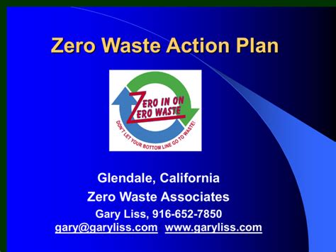 Zero Waste Action Plan Earth Resource Foundation