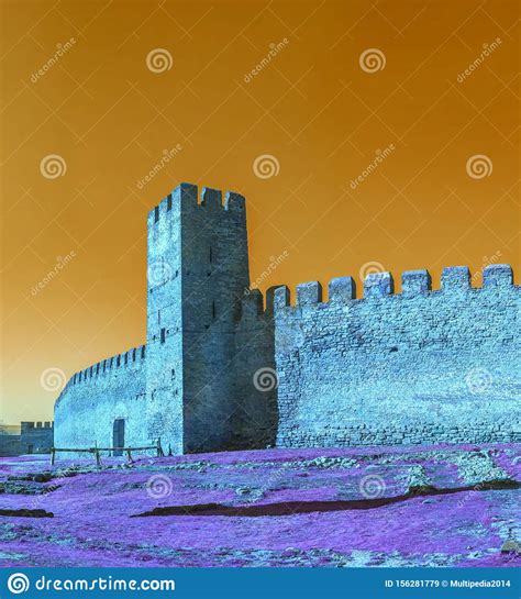 Fortress Tower Of The Akkerman Citadel Stock Image Image Of Dniester