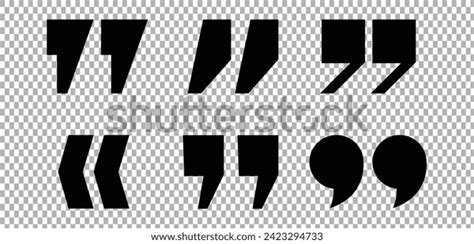따옴표 벡터 컬렉션 따옴표 아이콘 음성 스톡 벡터로열티 프리 2423294733 Shutterstock