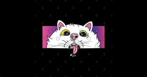 Derpy Cat Meme Bad Cattitude Magnet Teepublic