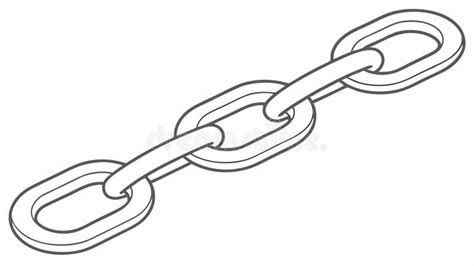Classic Metal Chain Links Connecting Unity Vector Graphic Vector Design Generative Ai Stock