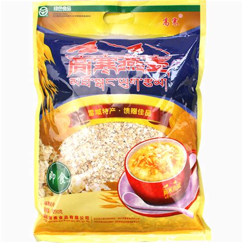 青海高寒皮燕麦片即食藜麦片0添加蔗糖独立小袋装藏血麦早餐600g 虎窝淘