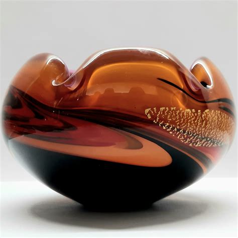 Murano Tiger Eye Vase