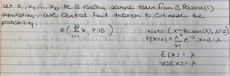 Solved Let X1x2x20 Be A Random Sample Taken From A