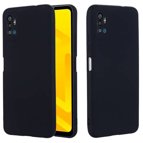 For Zte Blade A71 2021 Pure Color Liquid Silicone Shockproof Full