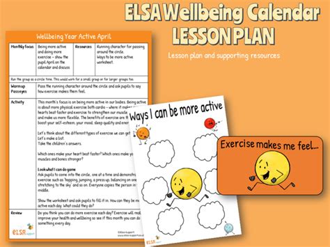 Active April Lesson Plan Elsa Support