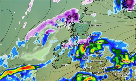 Met Office Weather Warnings Issued For New Years Eve Heavy Rain And
