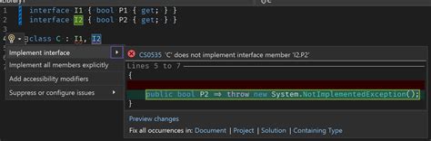 Implement Interface Action Can Implement The Wrong Interface · Issue 59942 · Dotnet Roslyn