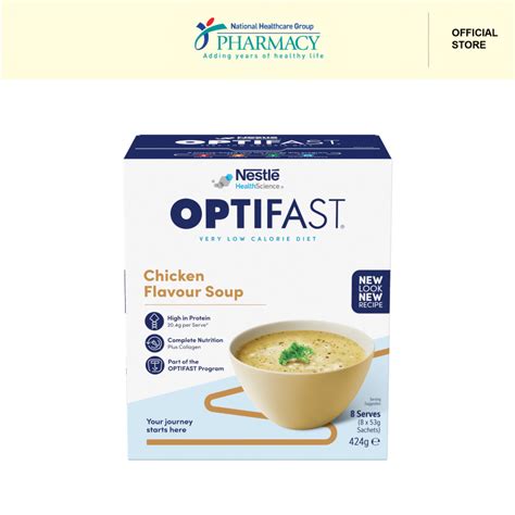 Optifast Chicken Flavour Soup 8x53g Meal Replacement Shopee Singapore
