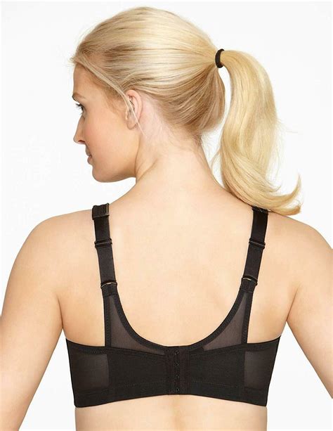 Glamorise Black Magic Lift Mid Impact Wire Free Sports Bra Us 44i Uk
