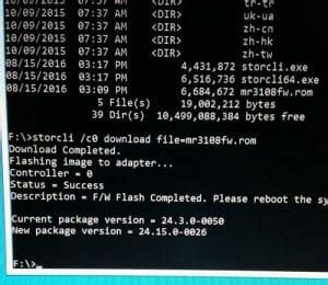 How To Flash Avago LSI RAID Controller Firmware With Boot Disk Virtualization Howto