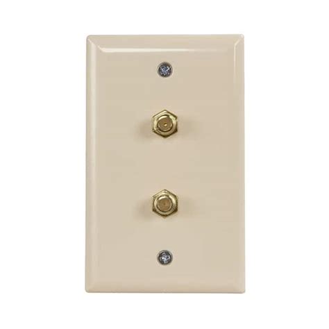 Zenith Flush Mount Ethernet Phone Wall Jack White Vw6erj11w The Home