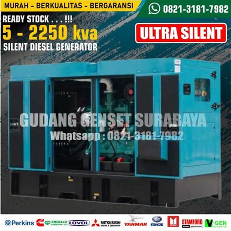 Jual Genset Cummins 30 Kva 40 Kva 50 Kva 60 Kva 80 Kva 100 Kva 135 Kva