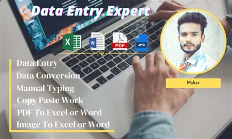 Do Data Entry Typing Convert Jpeg Or Pdf To Word Or Excel By Mahar