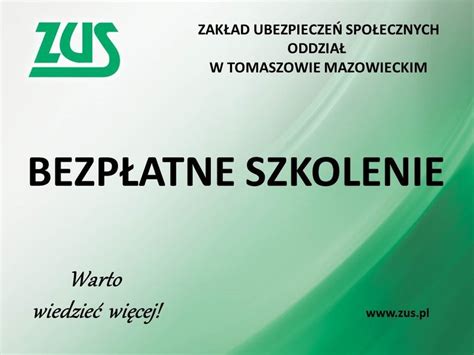 Świadczenia kompensacyjne dla nauczycieli bezpłatne szkolenie w ZUS ePiotrkow pl Piotrków