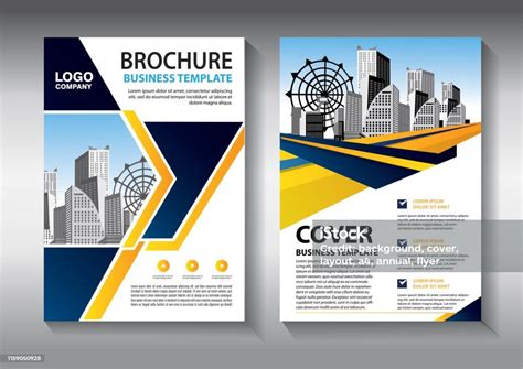 브로셔 디자인 현대적인 레이아웃 연례 보고서 포스터 화려한 삼각형a4의 전단지 기술 과학 밝은 배경의 시장을 위한 기하학적 모양 0명에 대한 스톡 벡터 아트 및 기타 이미지